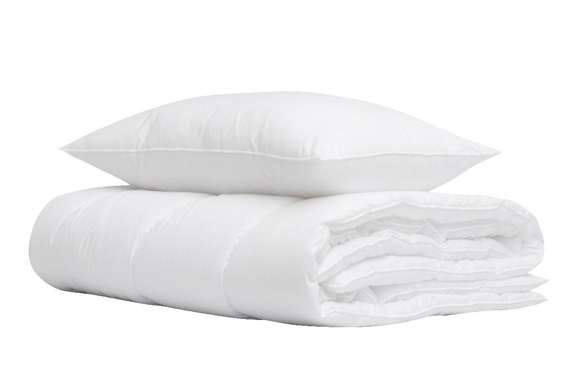 Dyne og pude sæt Pavo fiberdyne 1000g 5x7 Kassetter140x200 med ...